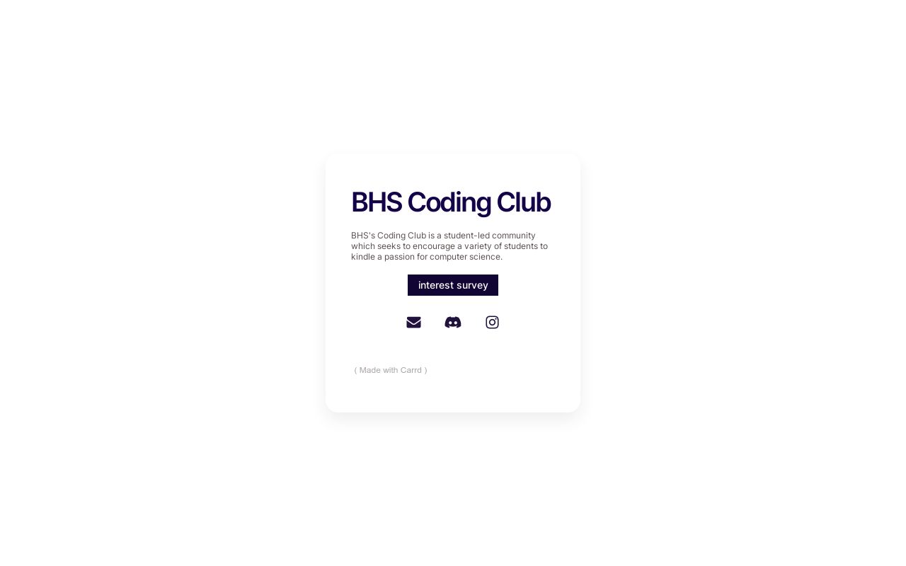 BHS Coding Club